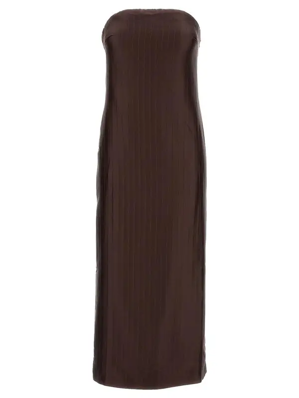 Loulou De Saison Sleeveless Long Dress - Marrone