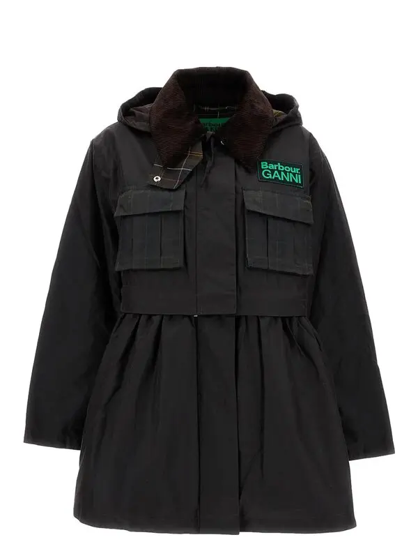Barbour X Ganni Waxed Jacket - Multicolor