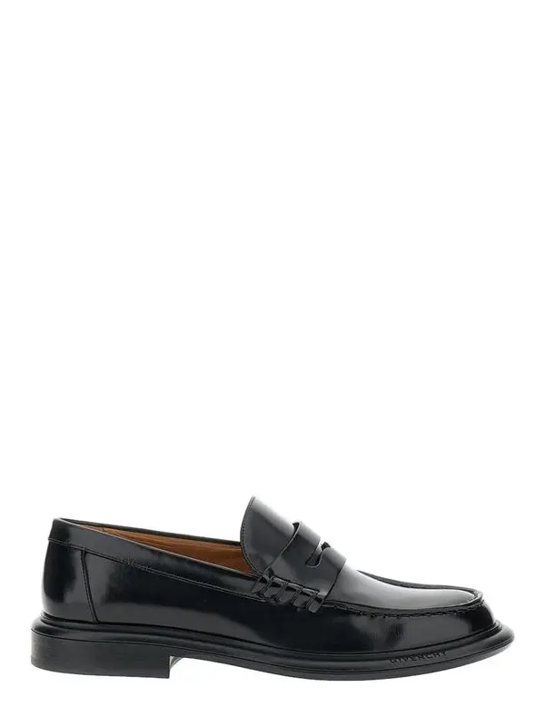 Givenchy Brushed Leather Loafers - Black