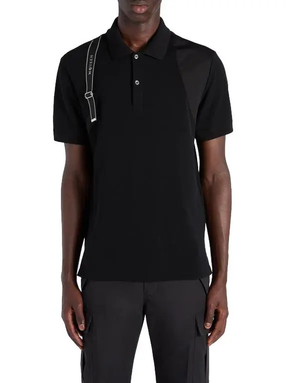 Alexander McQueen Harness Polo - Black