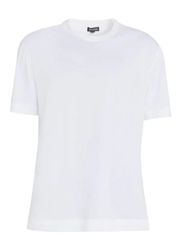 Zegna Cotton Jersey Crewneck T-shirt - White