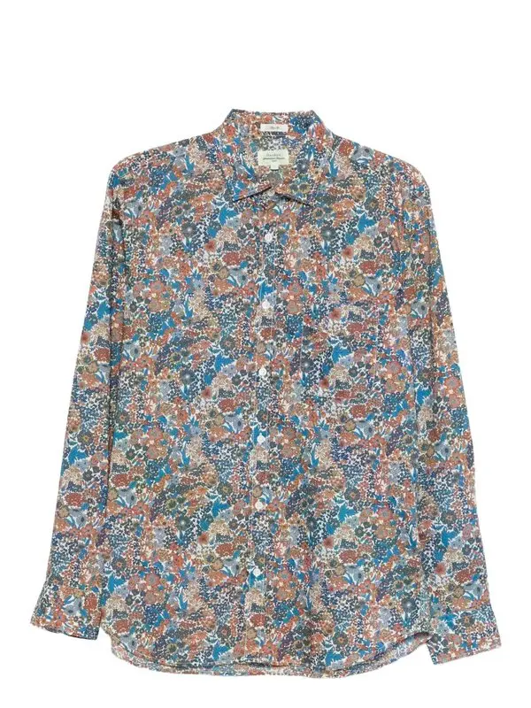 Hartford Floral-print Shirt - Blue