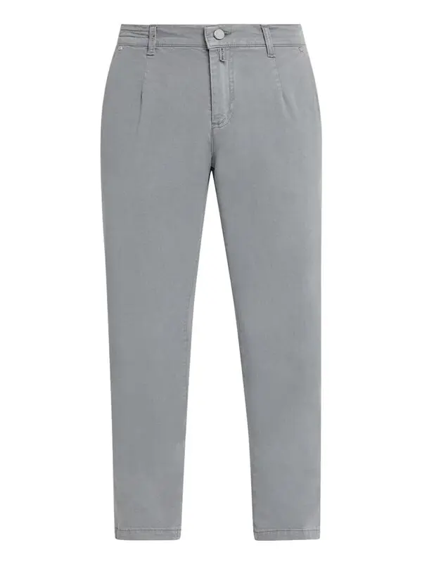Kiton Pleated Straight-fit Trousers - Gry