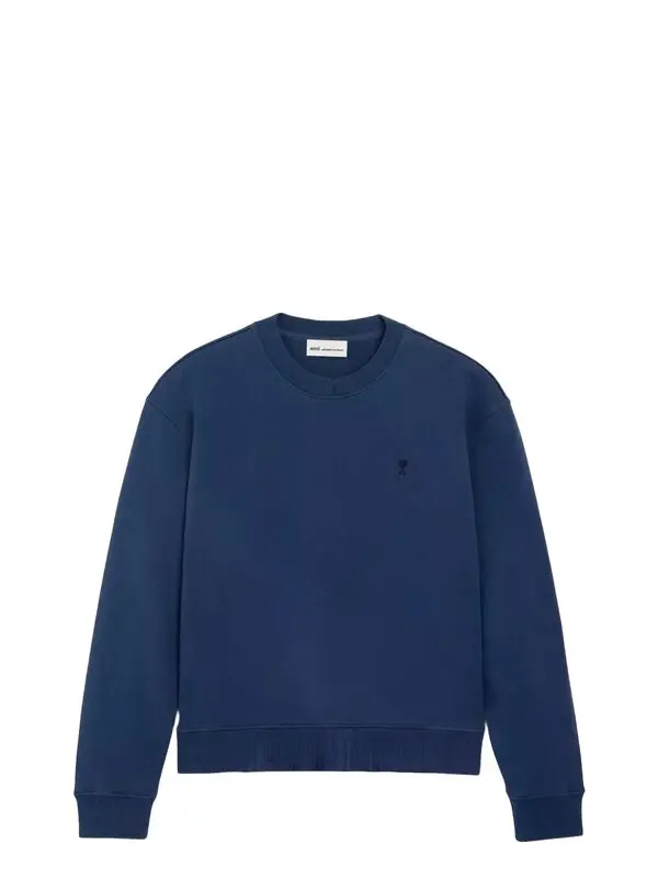 Ami De Coeur Embroidered Sweatshirt - Blue