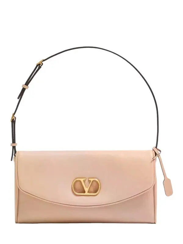 Valentino Garavani Devain Vlogo Shoulder Bag - Neutrals