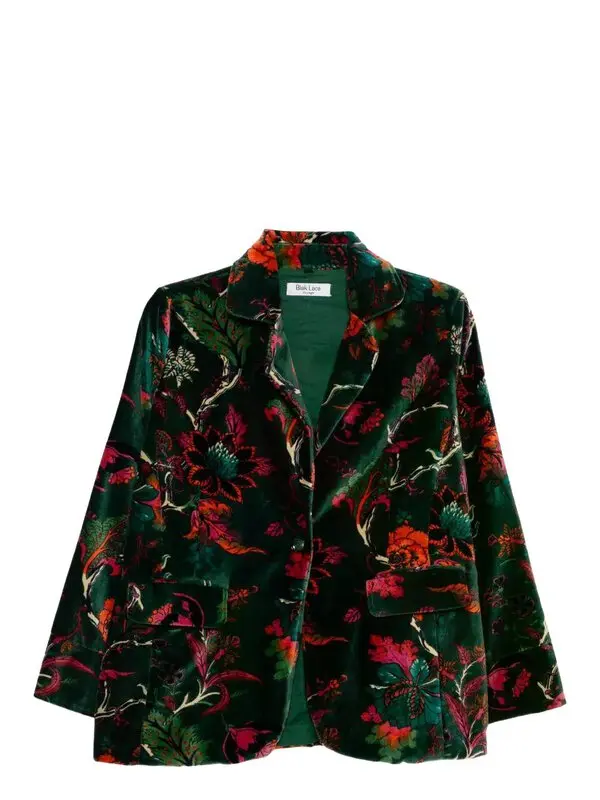 BLAKLACE Floral Print Jacket - Green