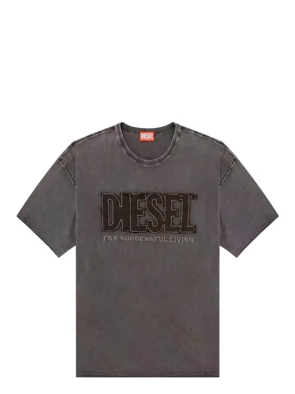 DIESEL® T-rawboxt Embroidery Short-sleeve T-shirt - Grey