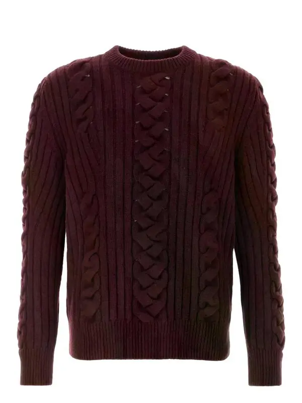 Alexander McQueen Cable-knit Sweater - Red