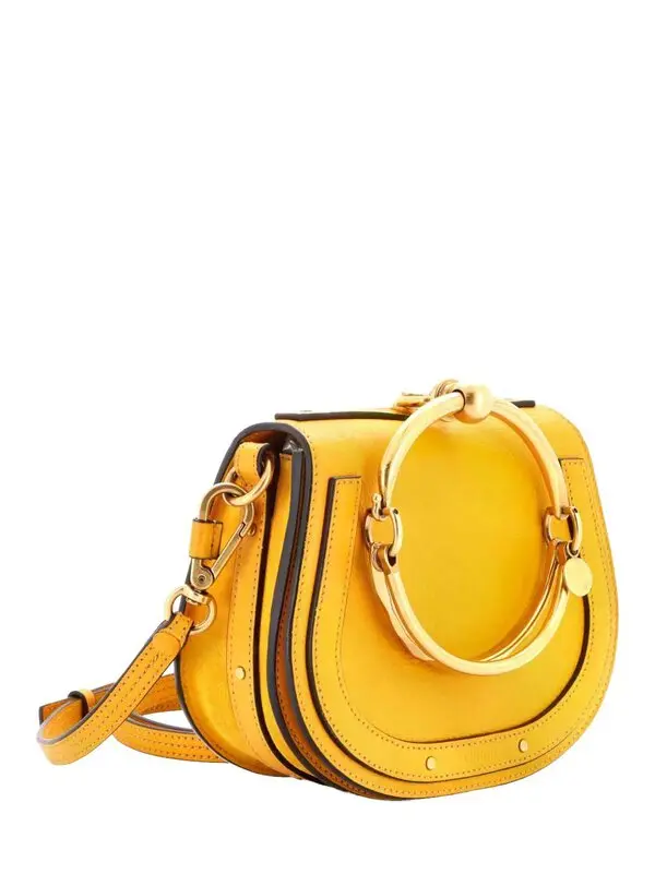 Chloé Nile Small Leather Crossbody Bag - Orange