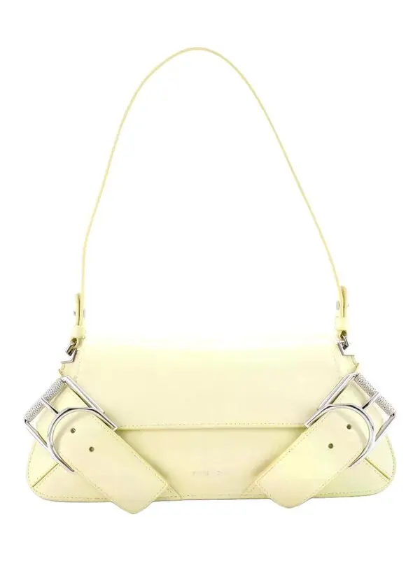 Givenchy Voyou Flap Leather Shoulder Bag - Yellow