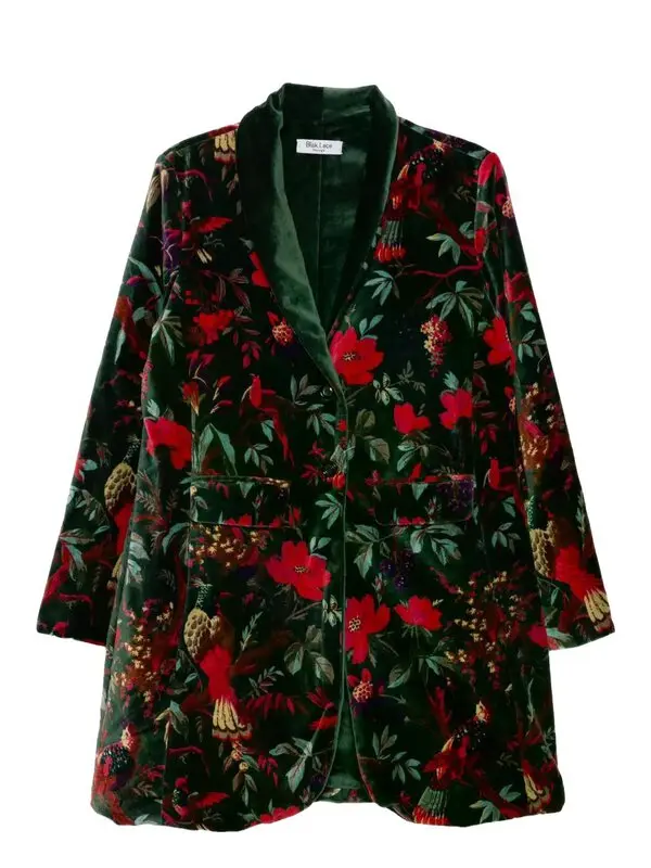 BLAKLACE Floral Print Jacket - Green
