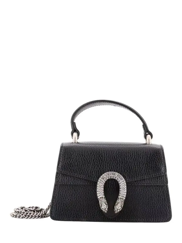 Gucci Dionysus Top Handle Mini Satchel - Black