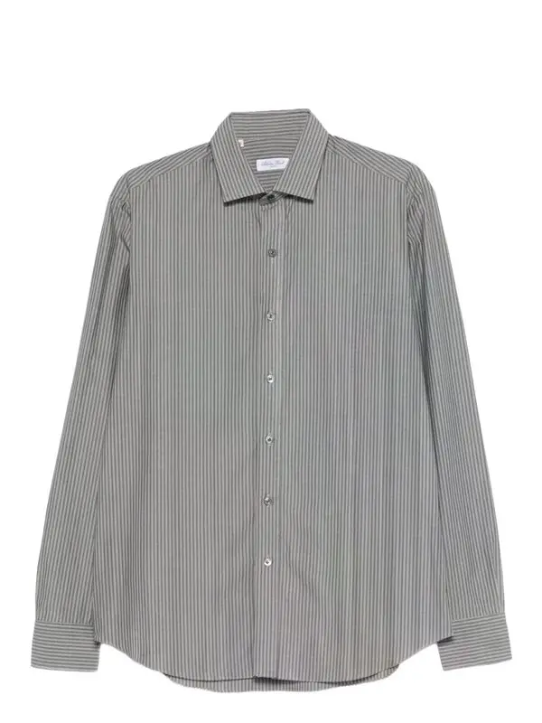 SALVATORE PICCOLO Striped Shirt - Grey
