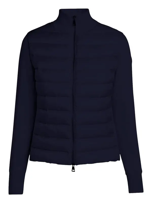 Moncler Hybrid Puffer Cardigan - Navy