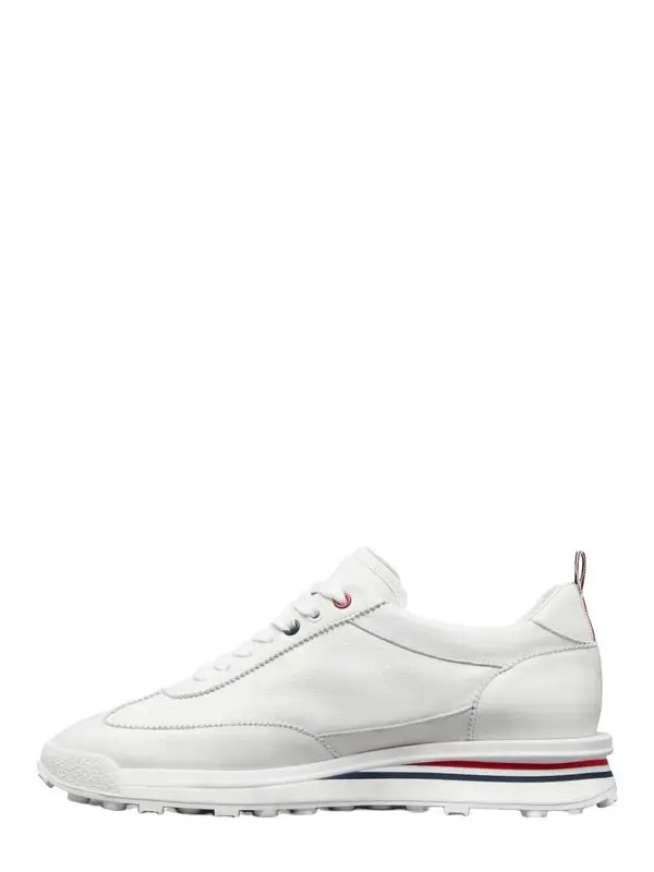 Thom Browne Lace-up Leather Sneakers - White