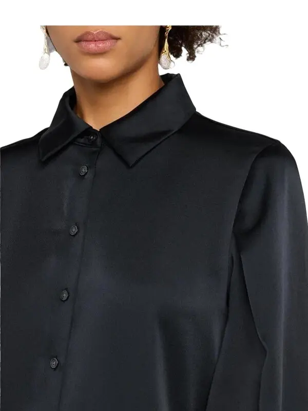 Tanya Taylor Marina Long-sleeve Blouse - Black