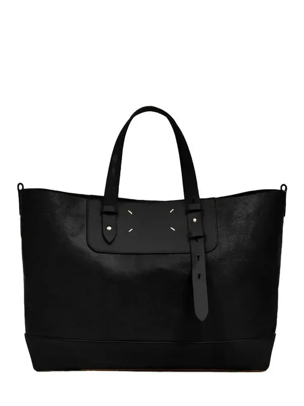 MAISON MARGIELA Leather Tote Bag - Black