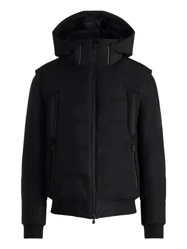 Hugo Padded Hooded Jacket - Black