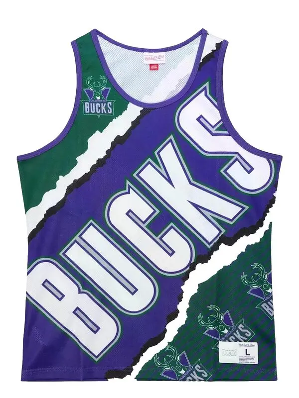 Mitchell & Ness X Milwaukee Bucks Jumbotron 2.0 Sleeveless Vest - Purple