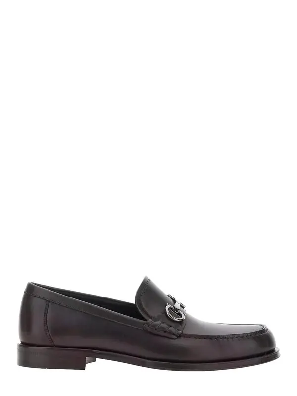 FERRAGAMO Leather Loafers - Brown