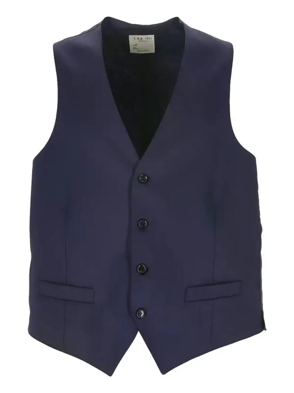 L.B.M. 1911 Buttoned Waistcoat - Blue