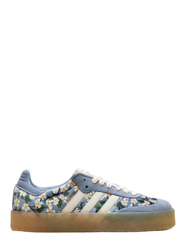 Adidas Sambae X Liberty London Floral-print Sneakers - Blue