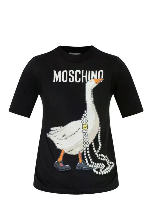 Moschino Printed T-shirt - Black