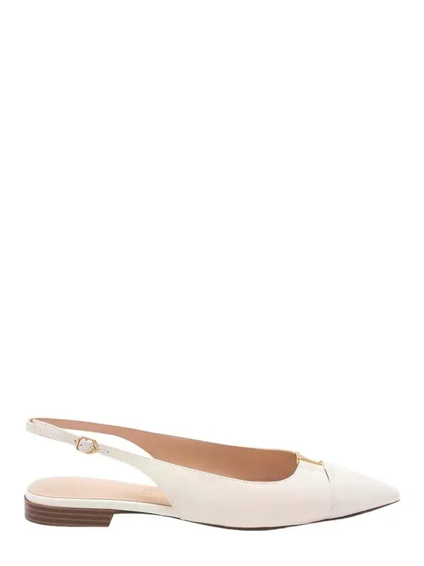 TWINSET Pointed Slingback Pumps - Neutrals