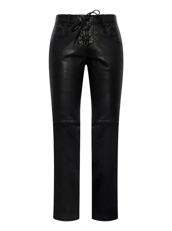 Isabel Marant Vanel Lace-up Trousers - Black