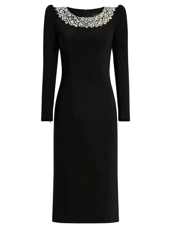 Jenny Packham Jacquetta Embellished Midi Dress - Black