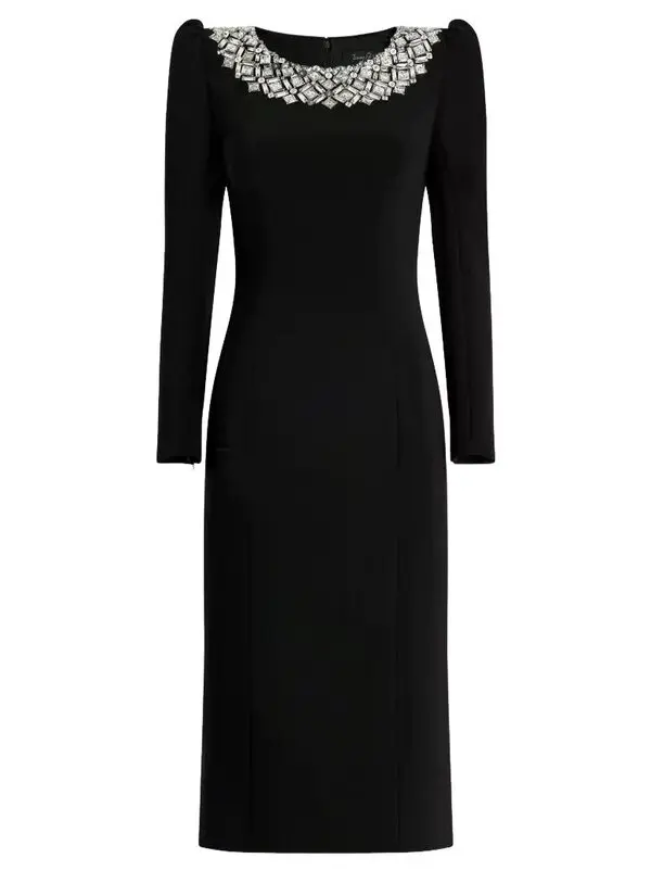Jenny Packham Jacquetta Embellished Midi Dress - Black