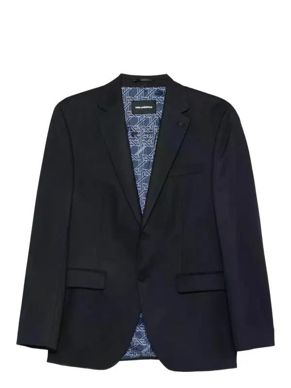 Karl Lagerfeld Nova Notched-lapel Blazer - Blue