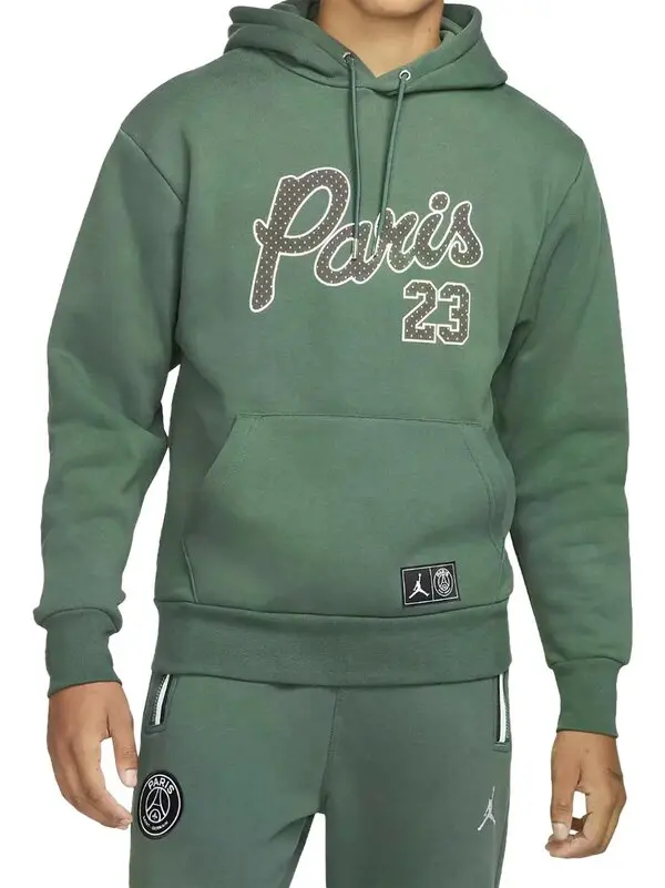 JORDAN Hooded Logo-patch Hoodie - Green