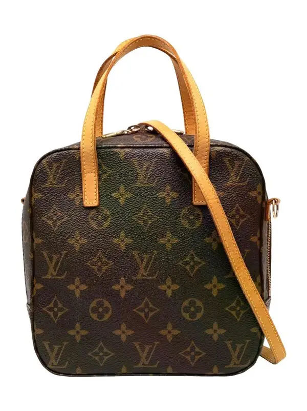 LOUIS VUITTON 2003 Monogram Spontini Satchel - Brown