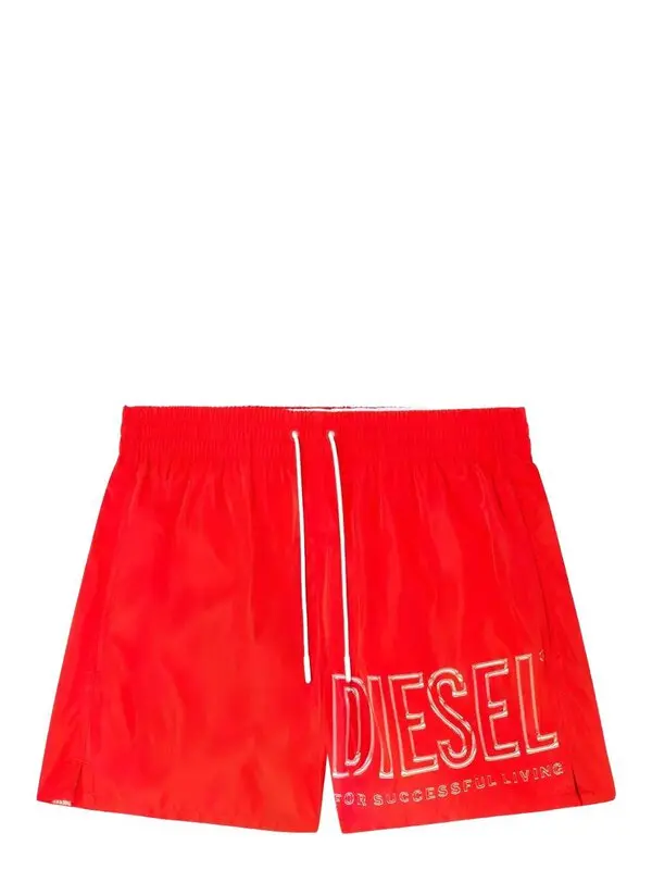 Diesel Drawstring Swim Shorts - Red