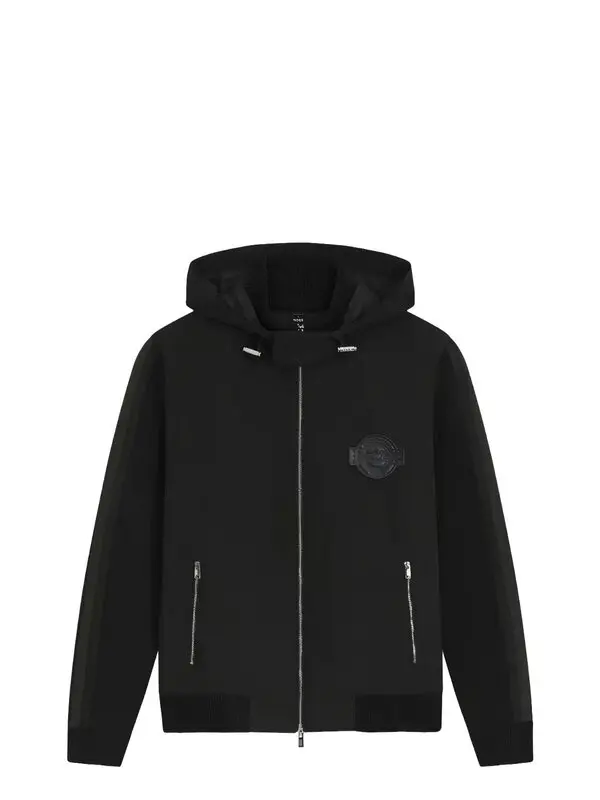Hugo Zipped Hoodie - Black