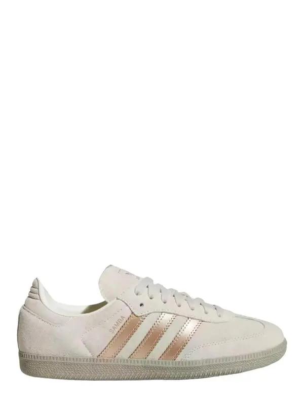 Adidas Samba Og Metallic Stripe Sneakers - Neutrals