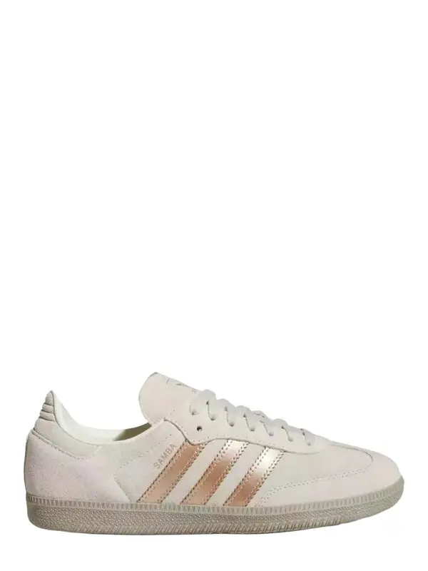Adidas Samba Og Metallic Stripe Sneakers - Neutrals
