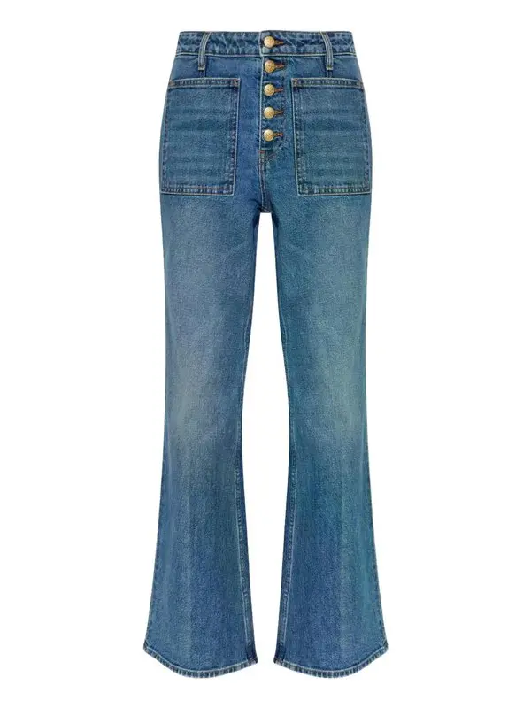 Ulla Johnson Button-up Pocket Jeans - Blue