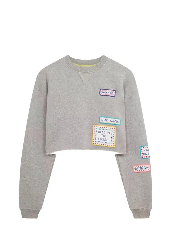 Mira Mikati Patch-detail Sweatshirt - Grey