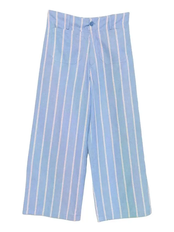 BLAKLACE Striped Trousers - Blue