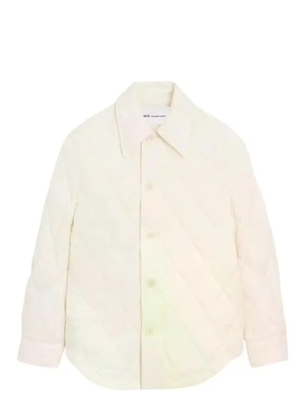 Ami Padded Buttoned Jacket - Neutrals