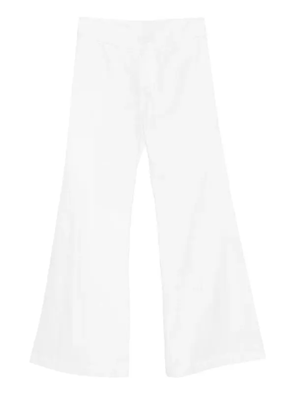 BLAKLACE Flared Trousers - White
