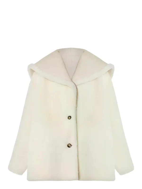 Alberta Ferretti Reversible Button-fastening Coat - White