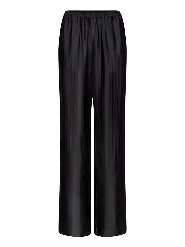 Loulou De Saison Kadala Striped Trousers - Black