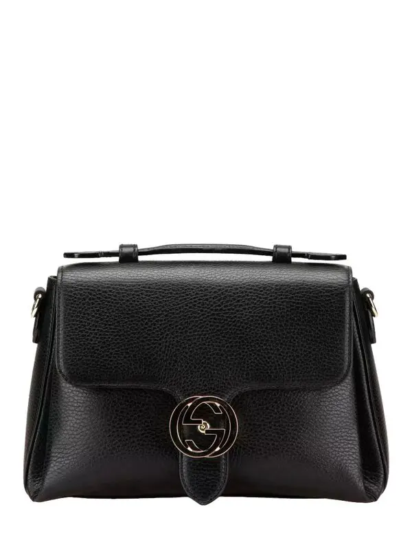 Gucci Interlocking G Satchel - Black