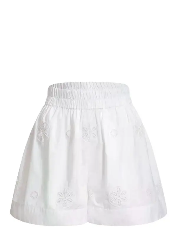 Merlette Antibes Broderie-anglaise Shorts - White