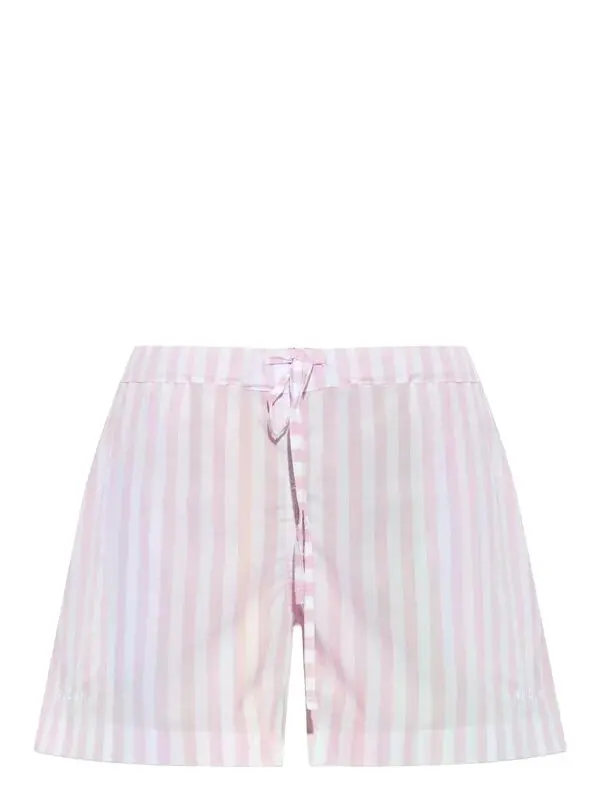 Hunza G Striped Embroidered Shorts - Pink