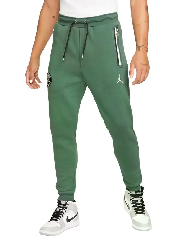 JORDAN Logo-detail Drawstring Track Pants - Green