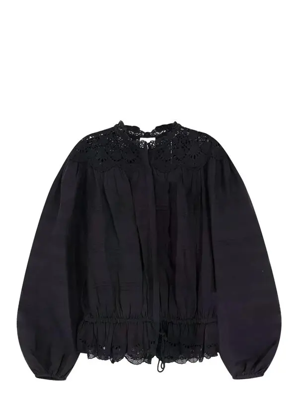 MARANT ETOILE Polly Lace Shirt - Black